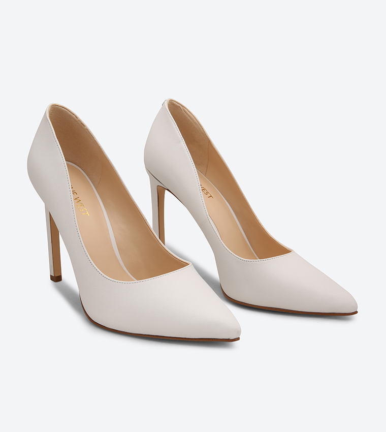 Buy Nine West Tatiana Pumps White In White | 6thStreet Qatar