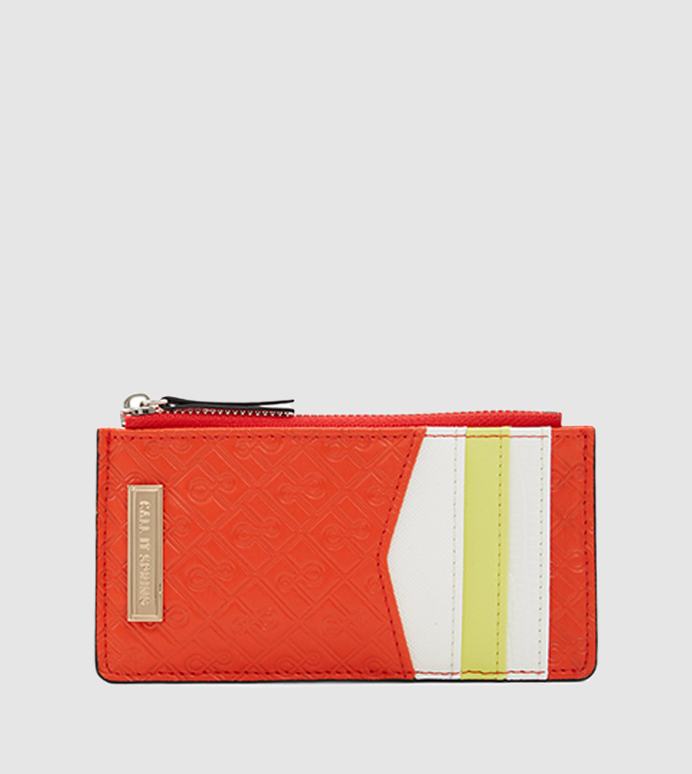 Buy Call It Spring Colorblocked Basic Wallet In Orange | 6thStreet UAE