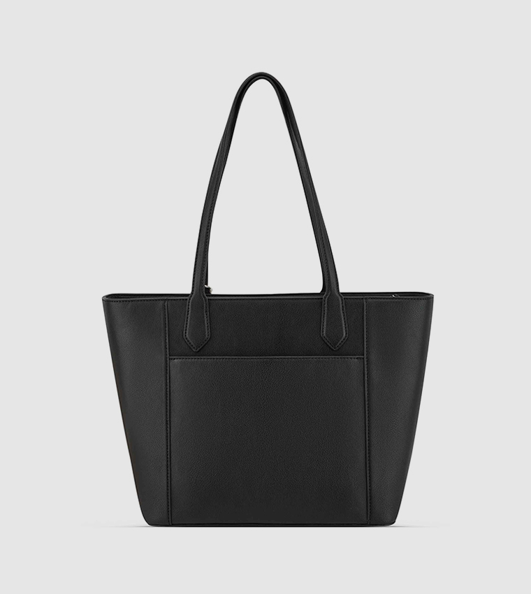 Buy Nine West HARMON Textured Logo Detail Tote Bag In Black | 6thStreet UAE