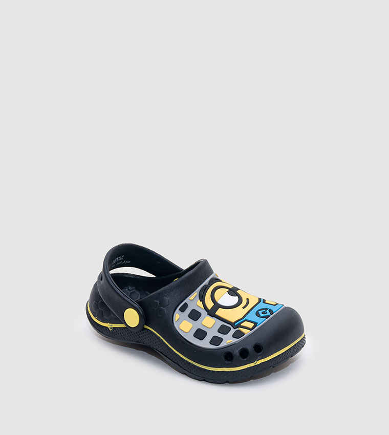 Buy Minions Micro Injection Minnie Mouse Slingback Clogs In Black ...