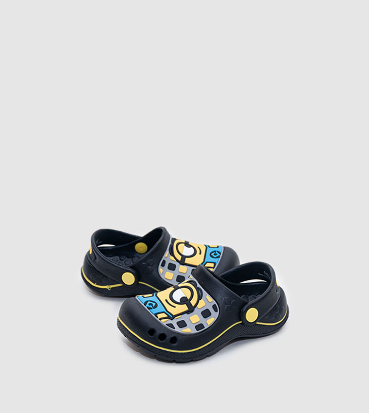 Buy Minions Micro Injection Minnie Mouse Slingback Clogs In Black ...