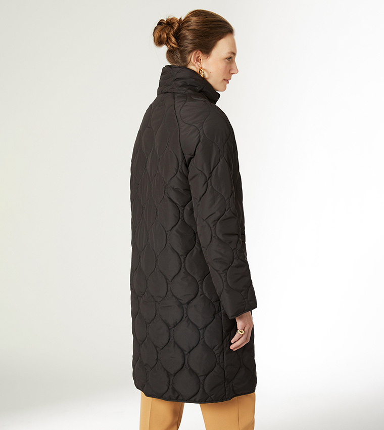 Buy Principles Onion Quilt Coat In Black | 6thStreet Kuwait