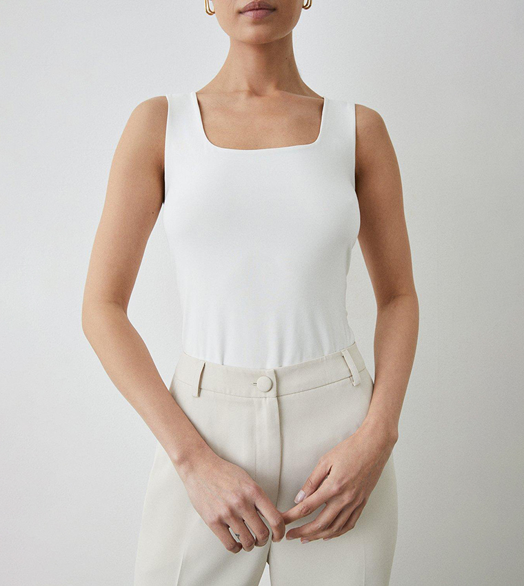 Buy Principles Soft Touch Jersey Top In White | 6thStreet UAE