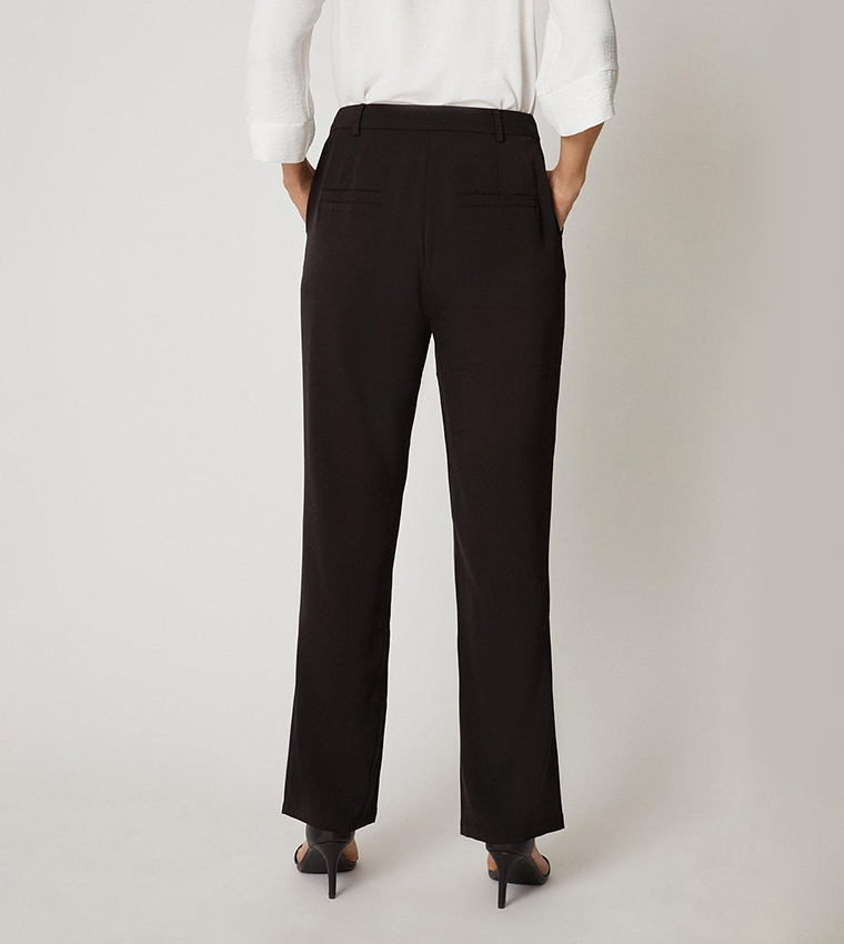 Buy Principles High Waist Tapered Leg Trousers In Black | 6thStreet Qatar