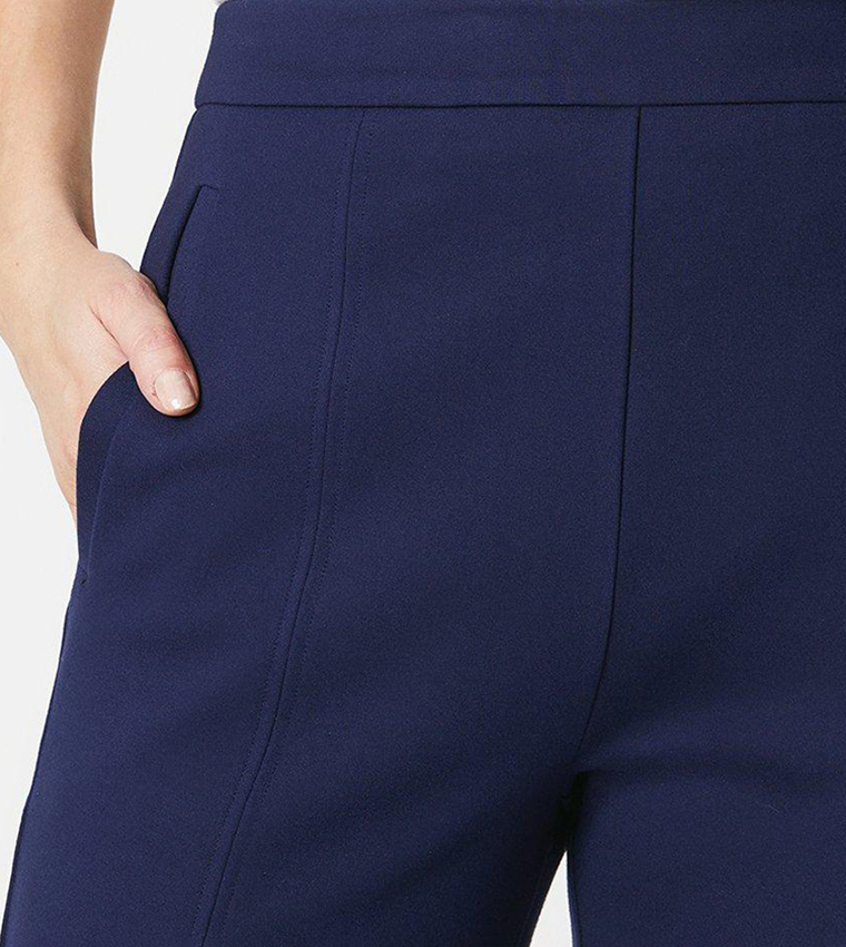 Buy Principles Front Seam Ponte Tapered Trouser With Metal Trims In ...