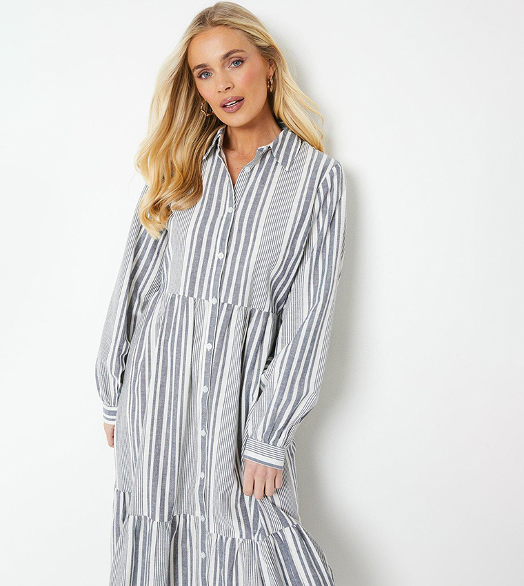 Buy Principles Petite Poplin Midi Shirt Dress In Multiple Colors ...