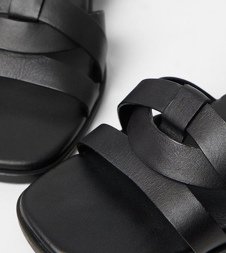 Buy Principles Fion Low Block Heeled Sandals In Black | 6thStreet Saudi ...