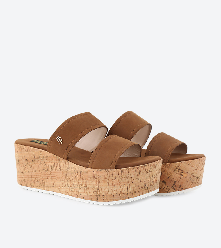 Buy Juicy Couture Jannne Wedges Brown In Brown | 6thStreet UAE