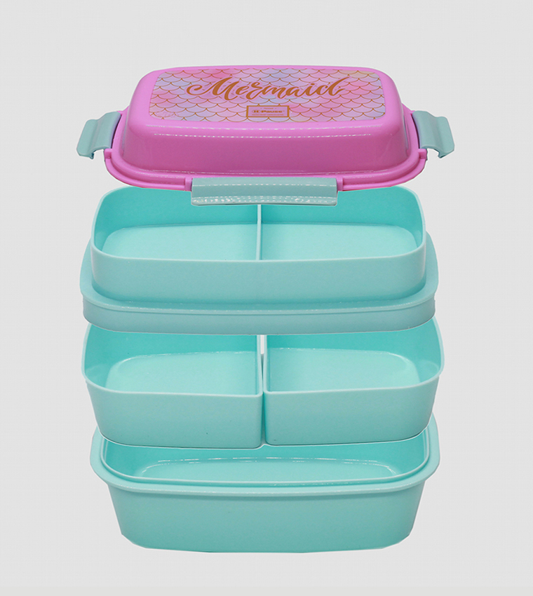 Buy Cool Level Lunch Box With 4 Trays And Silicon Air Tight Clip ...