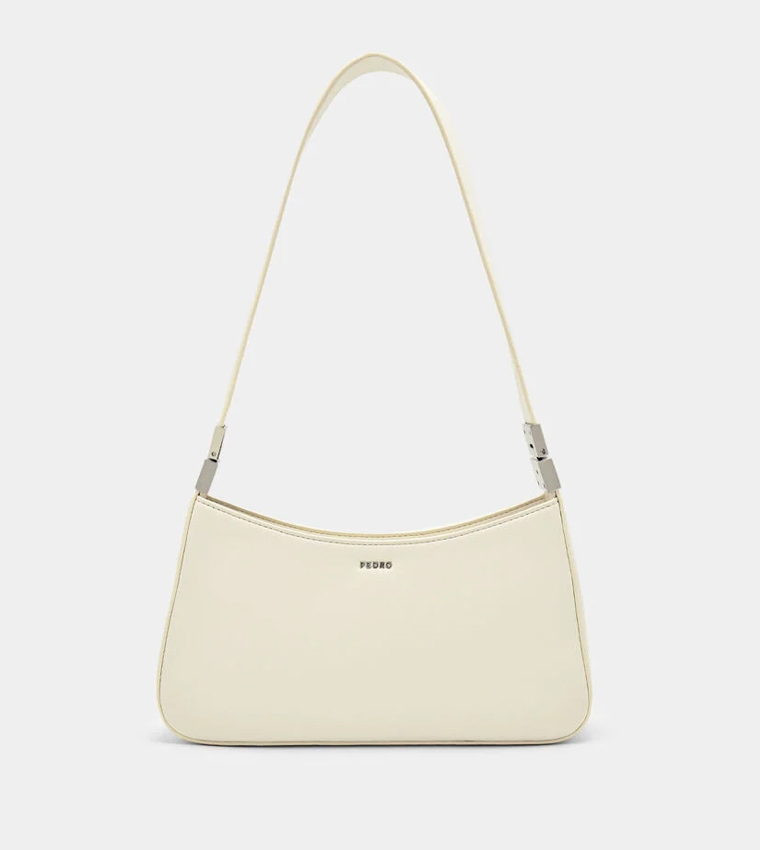 Buy Pedro JATTE Solid Shoulder Bag In Cream | 6thStreet Saudi Arabia