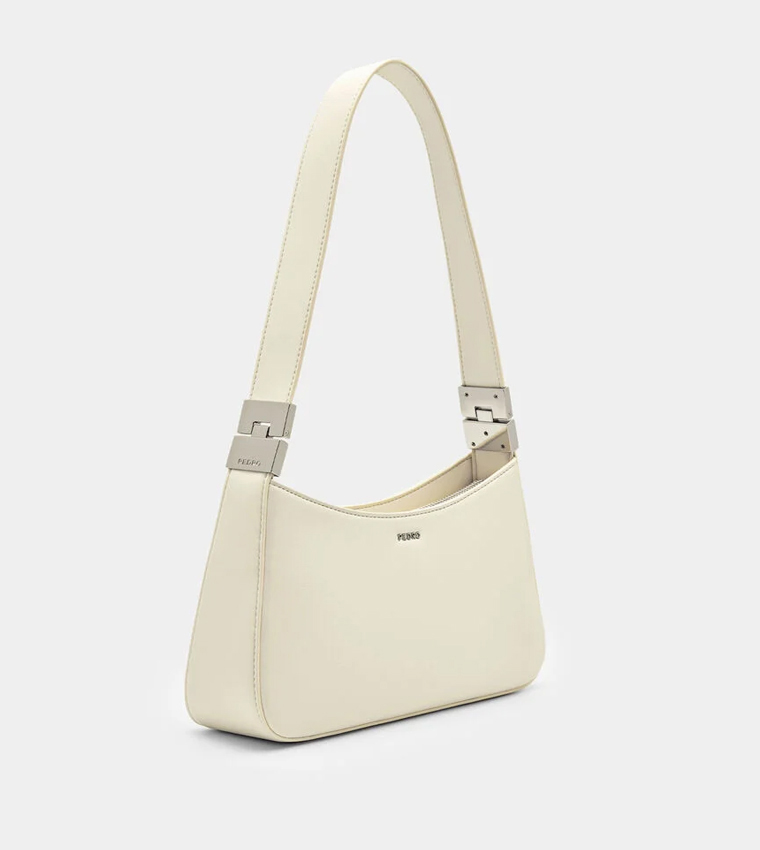 Buy Pedro JATTE Solid Shoulder Bag In Cream | 6thStreet Saudi Arabia