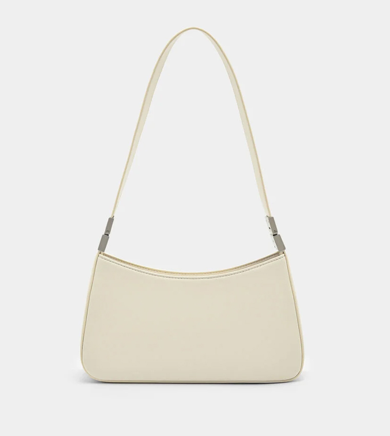 Buy Pedro JATTE Solid Shoulder Bag In Cream | 6thStreet Saudi Arabia
