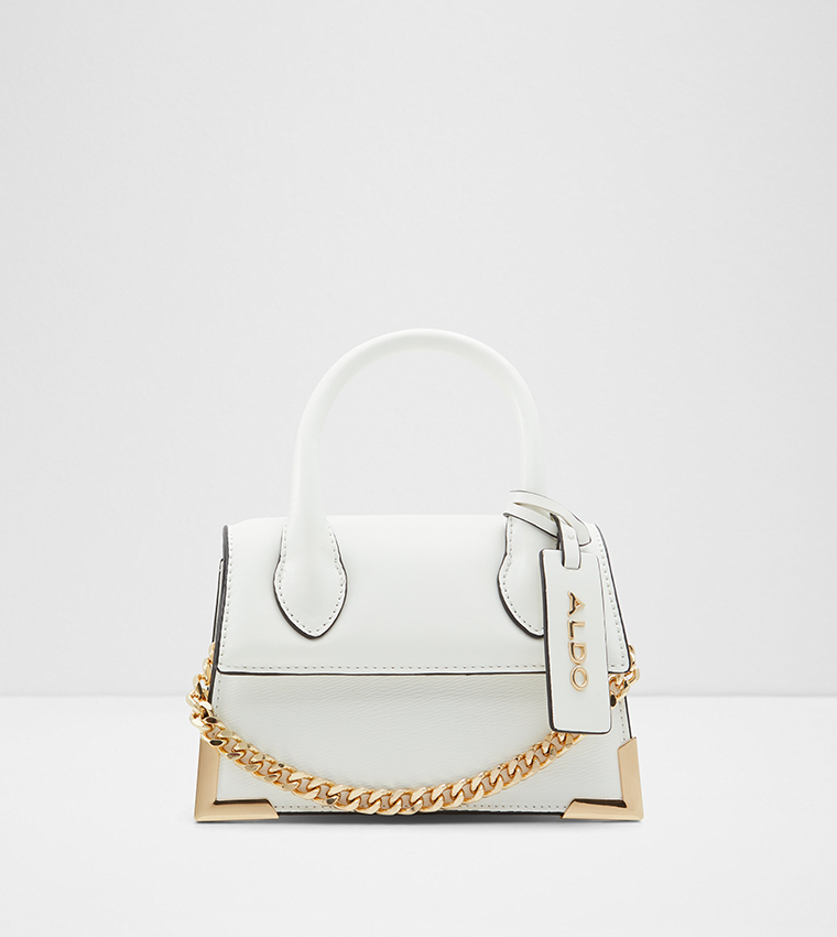 Buy Aldo Pythonia Mini Flap Bag In White | 6thStreet Qatar