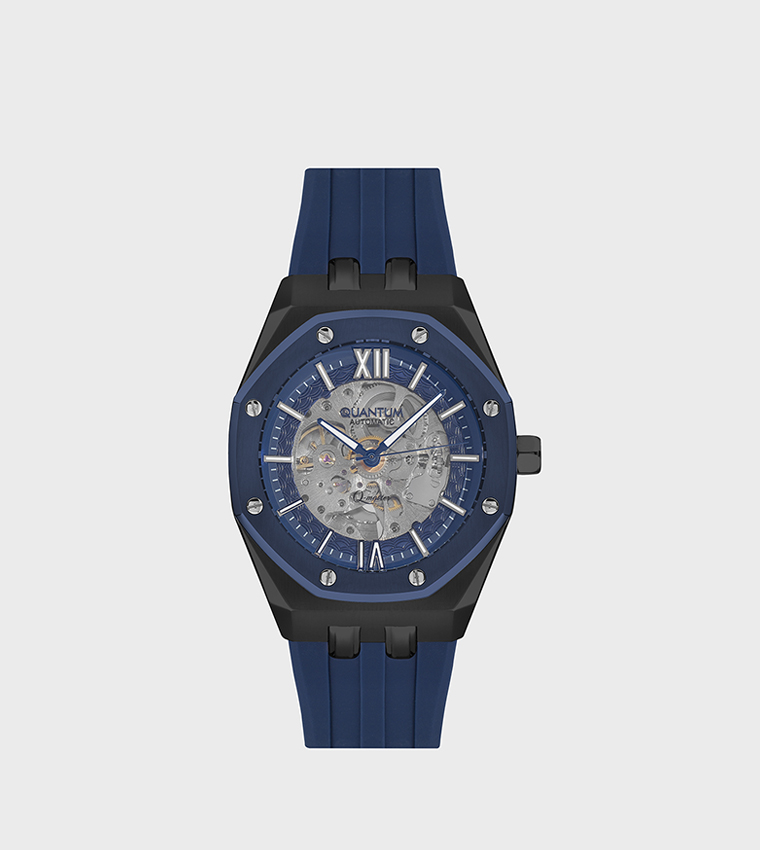Buy Quantum Tonneau Dial Analog Watch In Dark Blue | 6thStreet Qatar
