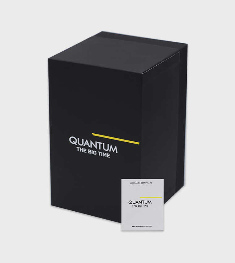 Buy Quantum Chronograph Round Blue Dial Watch In Black | 6thstreet ...