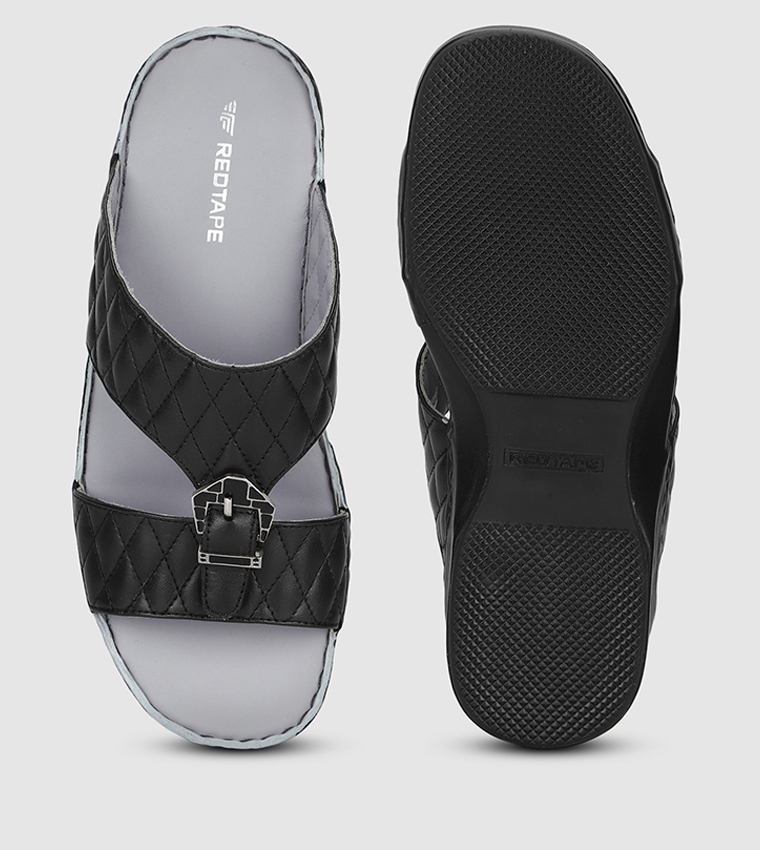 Buy Red Tape Traditional Sandals Black In Black | 6thStreet UAE