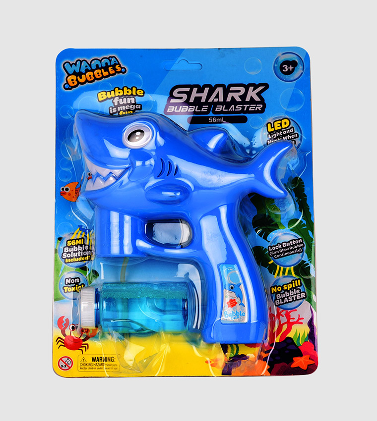 Buy R&B Kids Blue Shark Bubble Gun In Multiple Colors | 6thStreet UAE