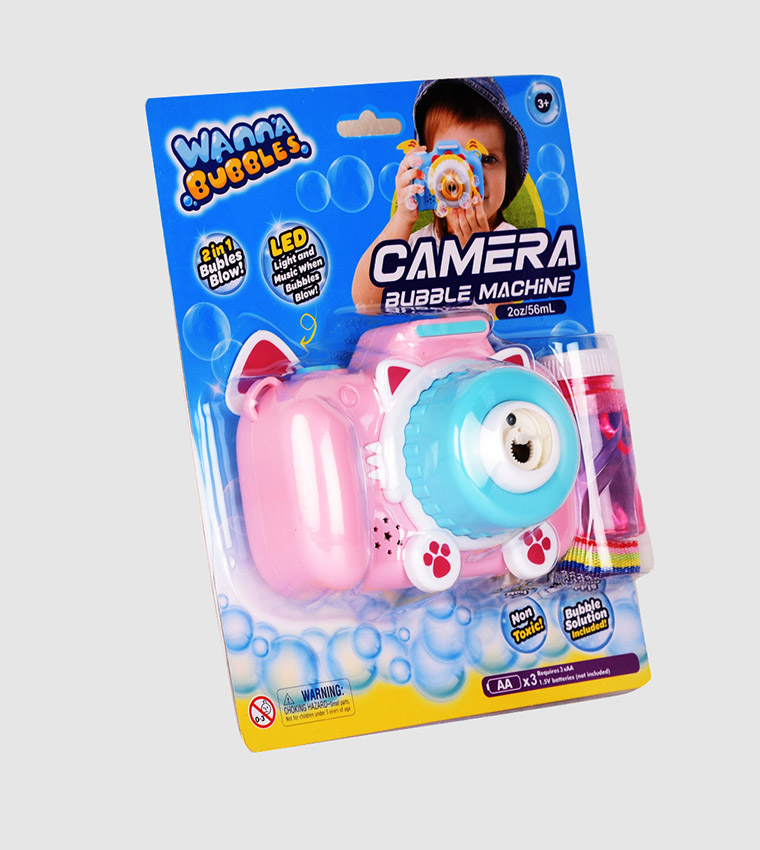 Buy R&B Kids Pink Bubble Camera In Multiple Colors | 6thStreet Qatar
