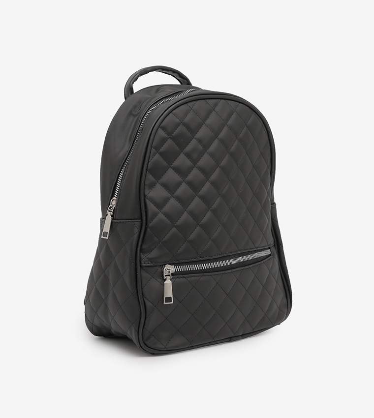 Buy R&B Wonen Nylon Backpack With Grab Handle In Black | 6thStreet ...