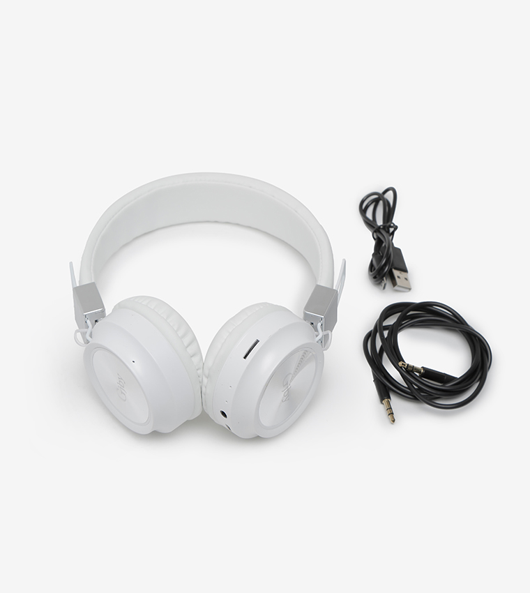 Buy R&B Metal Ear Wireless Headphone In White | 6thStreet Kuwait
