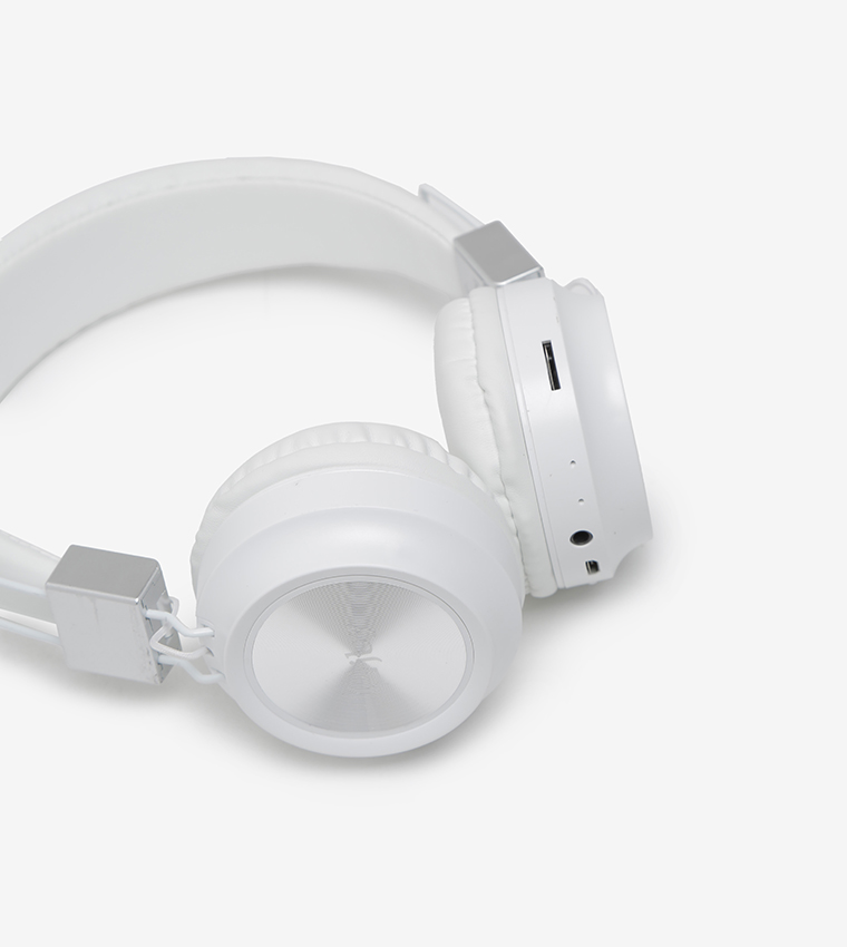 Buy R&B Metal Ear Wireless Headphone In White | 6thStreet Kuwait