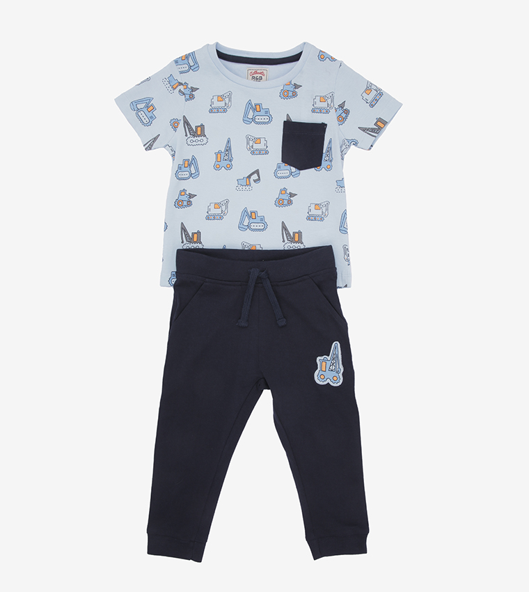 Buy R&B Cotton Top And Bottom Clothing Set For Boys Multi In Multiple ...
