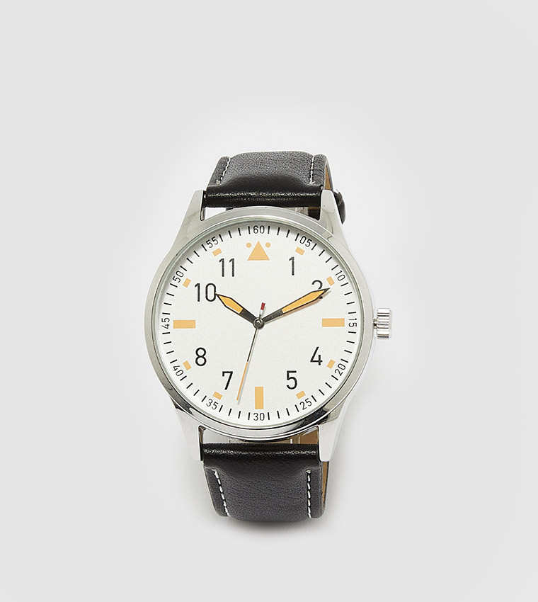Buy R&B Classic Analogue Watch In Black | 6thStreet Kuwait