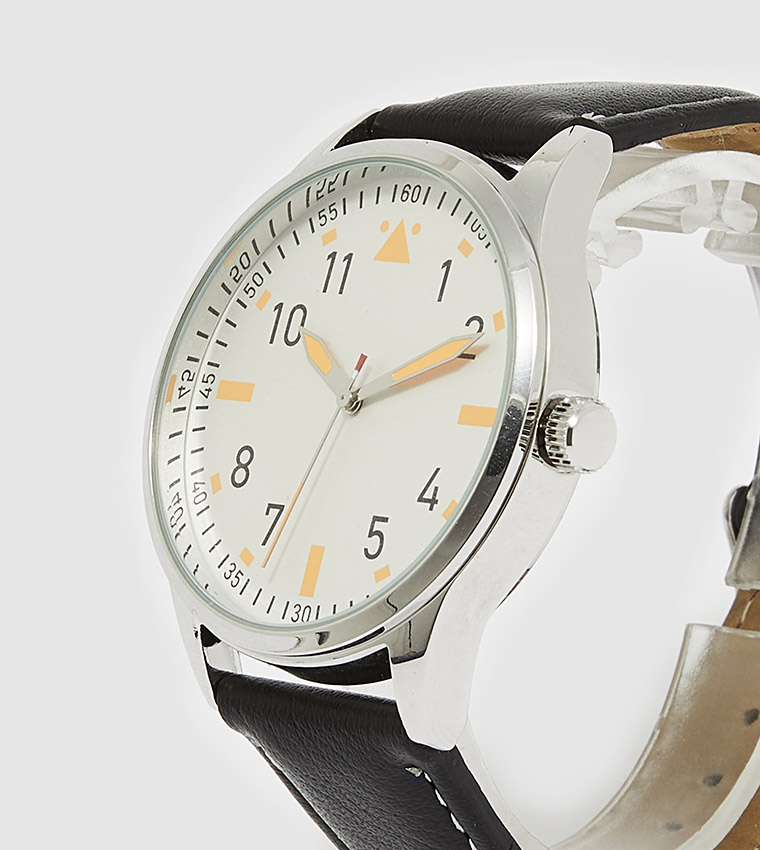 Buy R&B Classic Analogue Watch In Black | 6thStreet Saudi Arabia