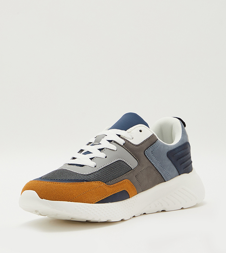 Buy R&B Color Block Sport Shoes In Multiple Colors | 6thStreet Kuwait