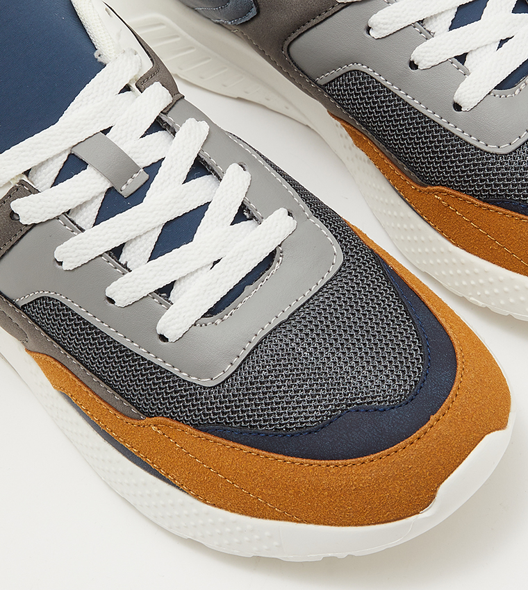 Buy R&B Color Block Sport Shoes In Multiple Colors | 6thStreet Kuwait