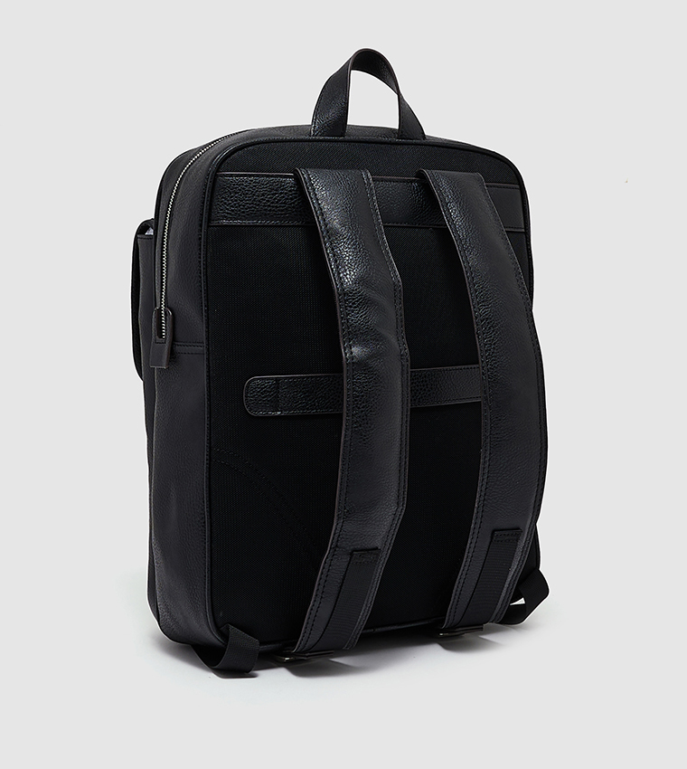 Buy R&B Solid Backpack In Black | 6thStreet Kuwait
