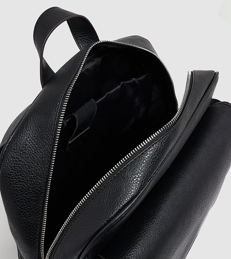 Buy R&B Solid Backpack In Black | 6thStreet Kuwait