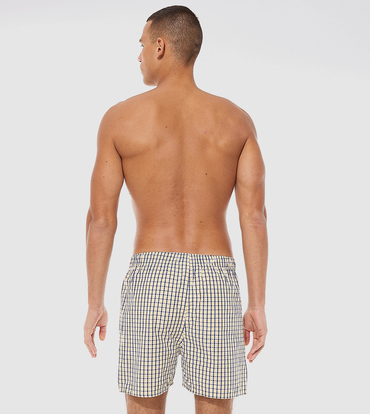 Buy R&B Checkered Woven Boxer In Multiple Colors | 6thStreet UAE