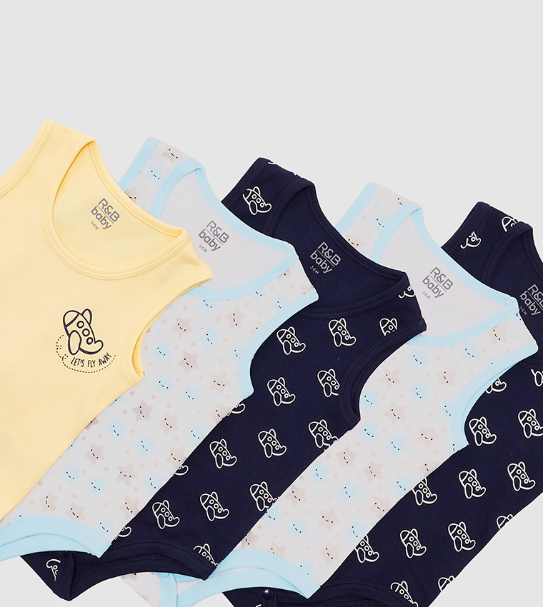 Buy R&B Multipack Printed Bodysuits In Multiple Colors | 6thStreet Qatar