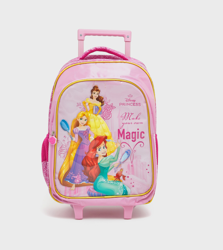 Buy R&B Disney Princess Trolley Backpack Set In Pink | 6thStreet UAE