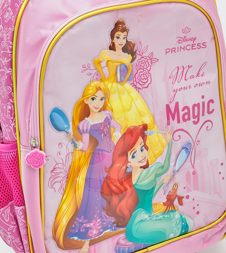 Buy R&B Disney Princess Trolley Backpack Set In Pink | 6thStreet UAE