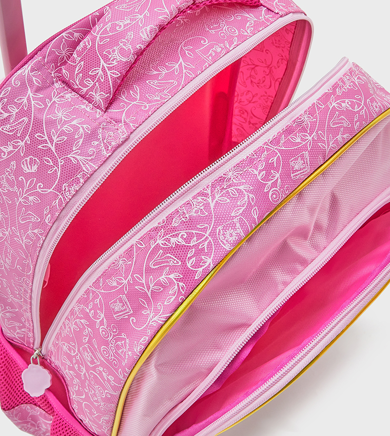 Buy R&B Disney Princess Trolley Backpack Set In Pink | 6thStreet UAE