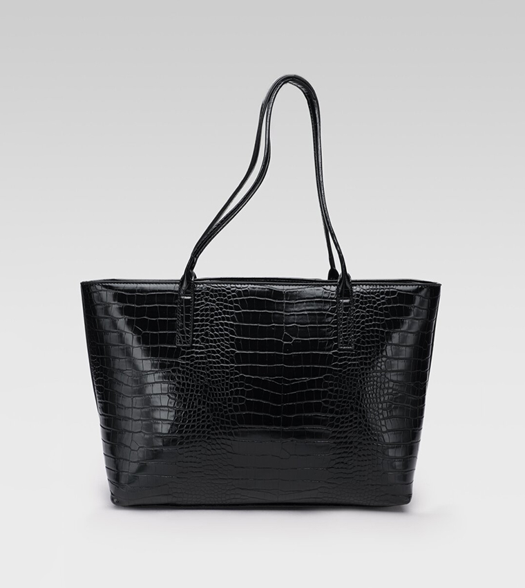 Buy Jenny Fairy @ CCC Textured Tote Bag In Black | 6thStreet Saudi Arabia