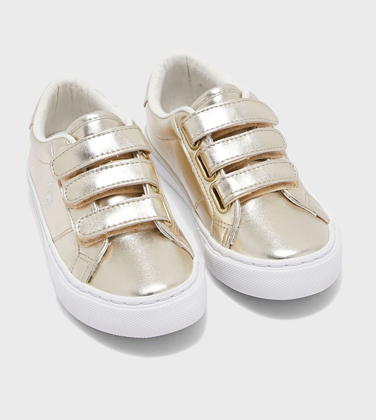 Buy Polo Ralph Lauren Prl Vulcanized Toddler Teen Boys Kids Shoes Gold ...