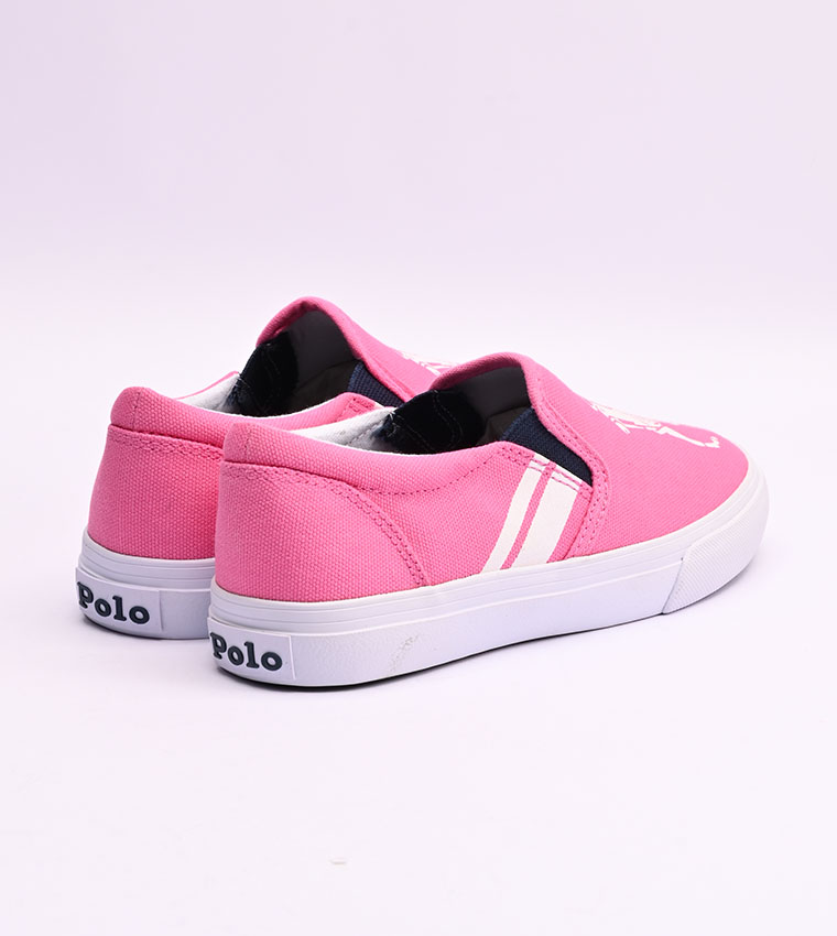 Buy Polo Ralph Lauren PRL MACEN Slip Ons Pink In Pink | 6thStreet Kuwait