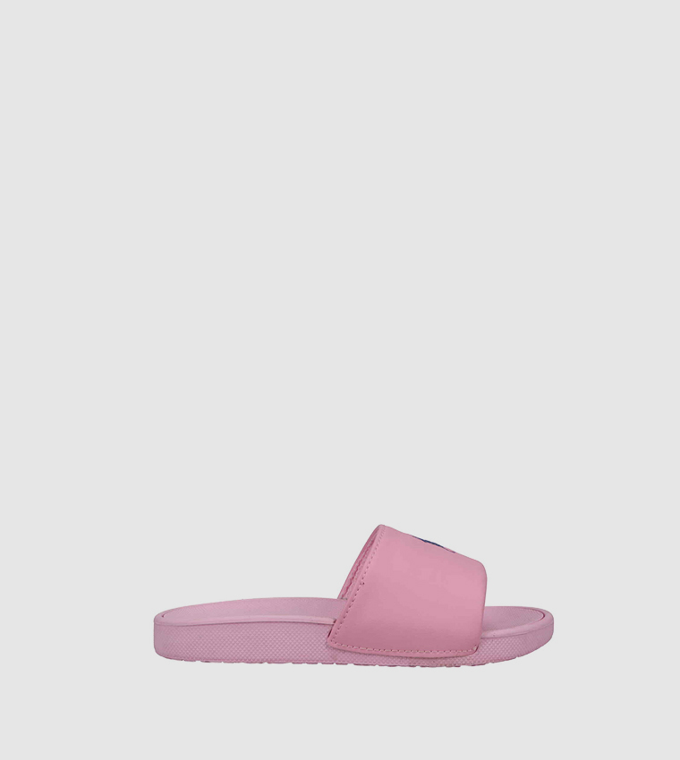 Buy Polo Ralph Lauren Cayson Toddler Slides In Pink | 6thStreet UAE