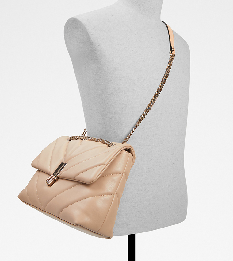 Buy Aldo RHILADIA Quilted Sling Bag In Beige | 6thStreet UAE