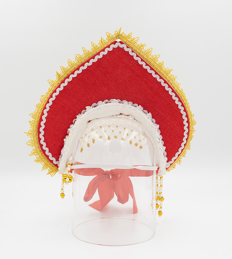 Buy Ddaniela Girl's Traditional Headdress Kokoshnik In Red | 6thStreet ...