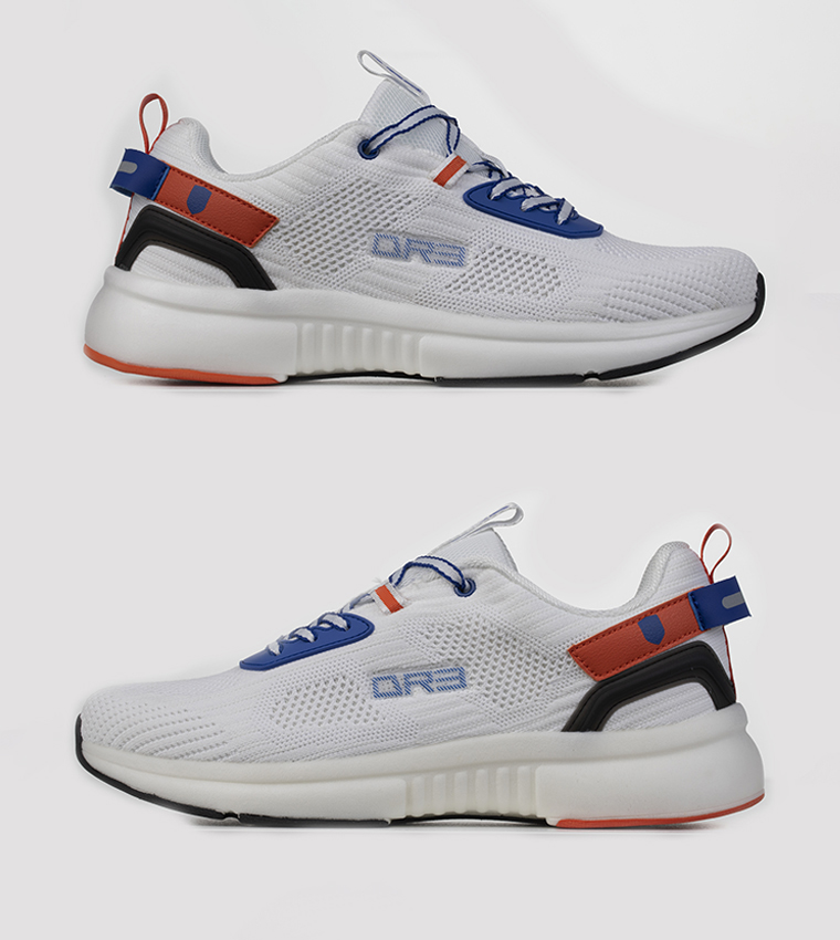 Buy DR3 Road Runner 1 Lace Up Running Shoes In White | 6thStreet Saudi ...