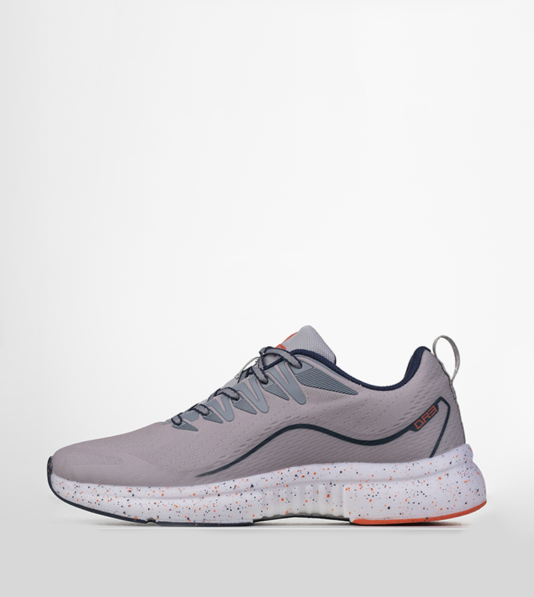 Buy DR3 Road Runner Lace Up Running Shoes In Grey | 6thStreet Saudi Arabia