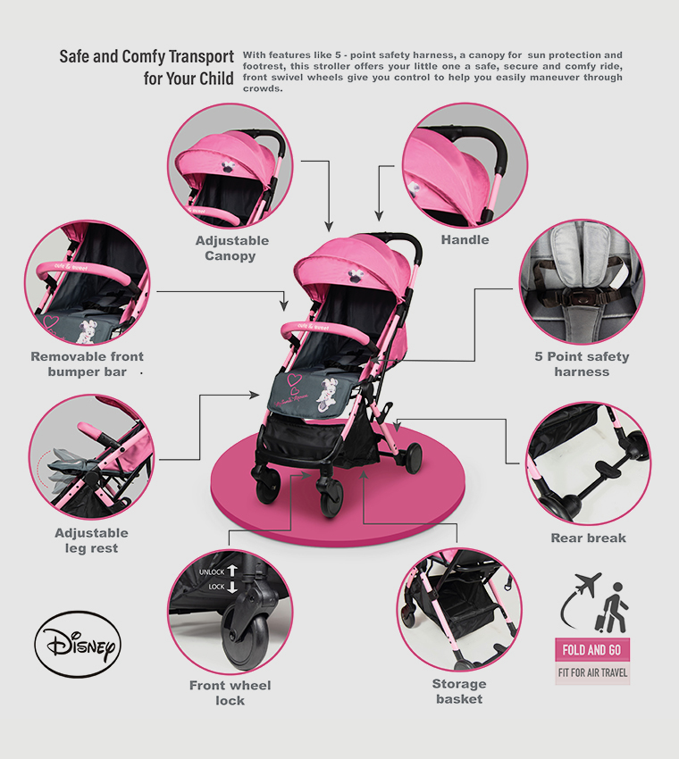 Buy Disney Disney Minnie Mouse Travel Stroller In Multiple Colors ...