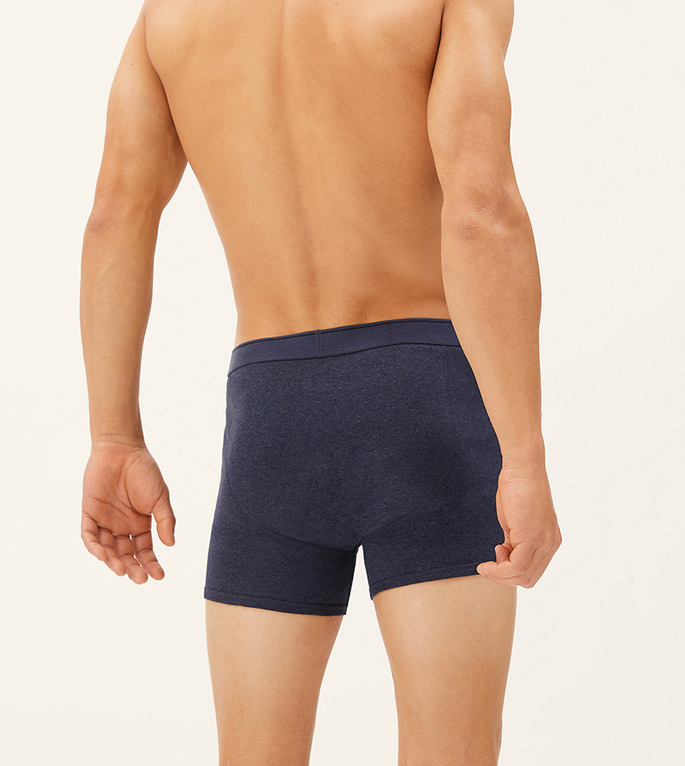 Buy Marks & Spencer 5 Pack Pure Cotton Cool & Fresh Trunks In Navy ...