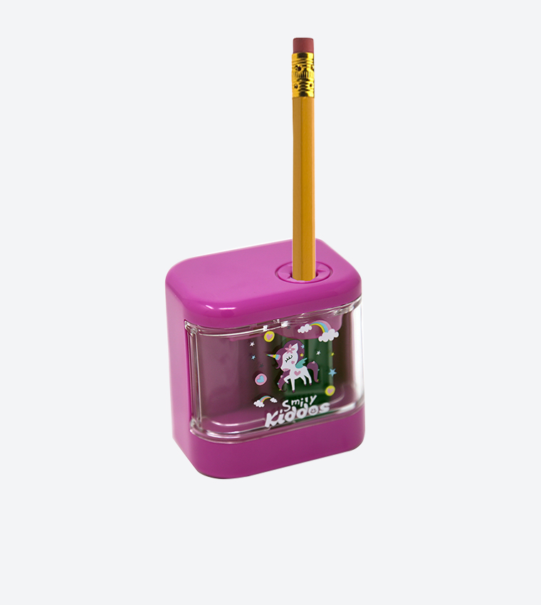 Buy Smily Kiddos Unicorn Design Mini Electric Sharpener Pink In Pink ...