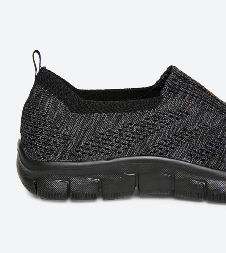 Buy Skechers Empire Inside Look Slip Ons Black In Black | 6thStreet Qatar