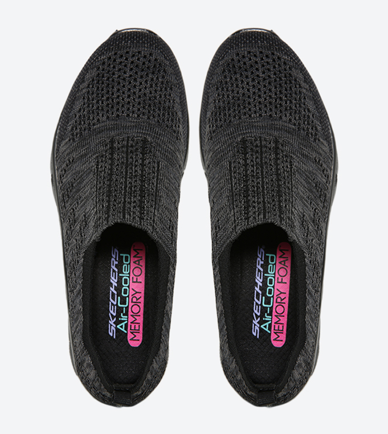 Buy Skechers Empire Inside Look Slip Ons Black In Black | 6thStreet Qatar